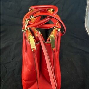 Coach | Bags | Coach Borough Handbag 3348 Color Vermillion | Poshmark